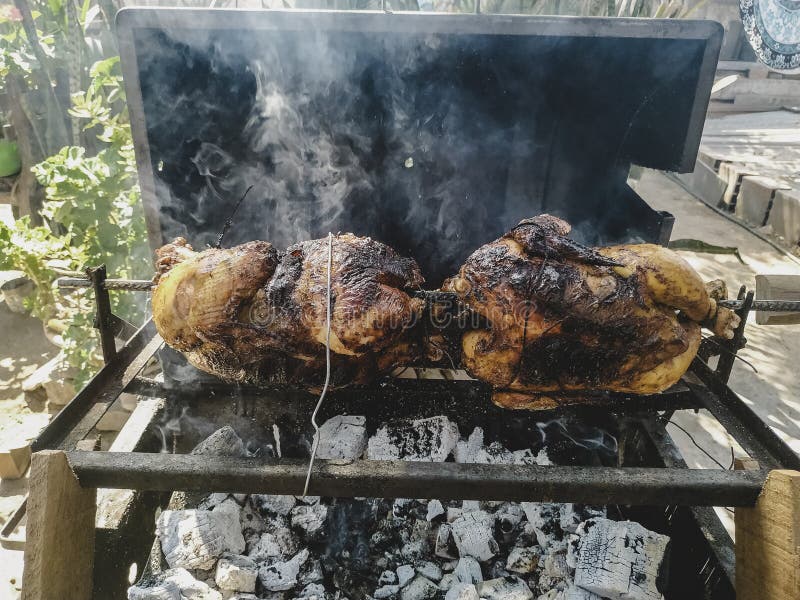 Peruvian grilled chicken stock photo. Image of lunch - 222108470