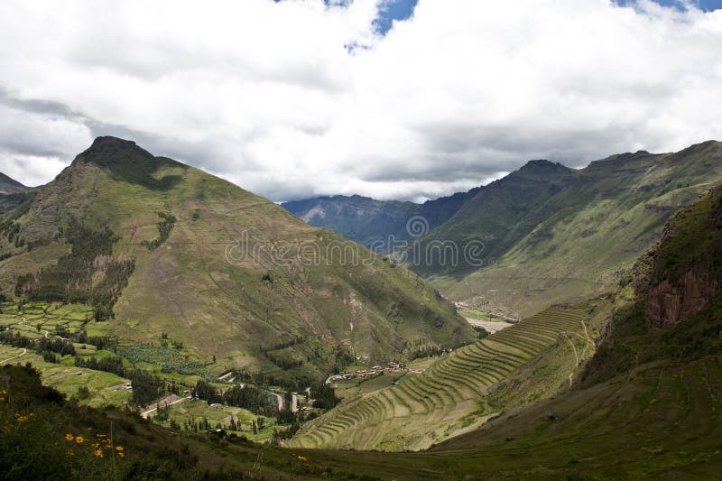 Peruvian Landscape Outdoors Stock Photo - Image of terrain, postcard ...
