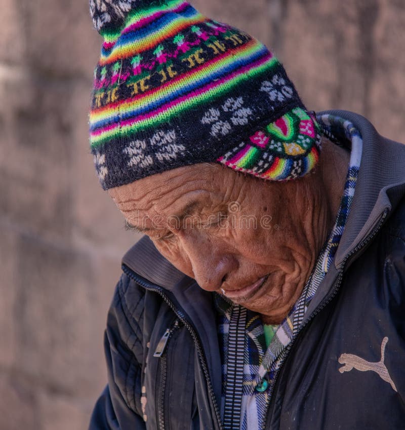 A Peruvian Man in Cusco editorial stock photo. Image of america - 146949278
