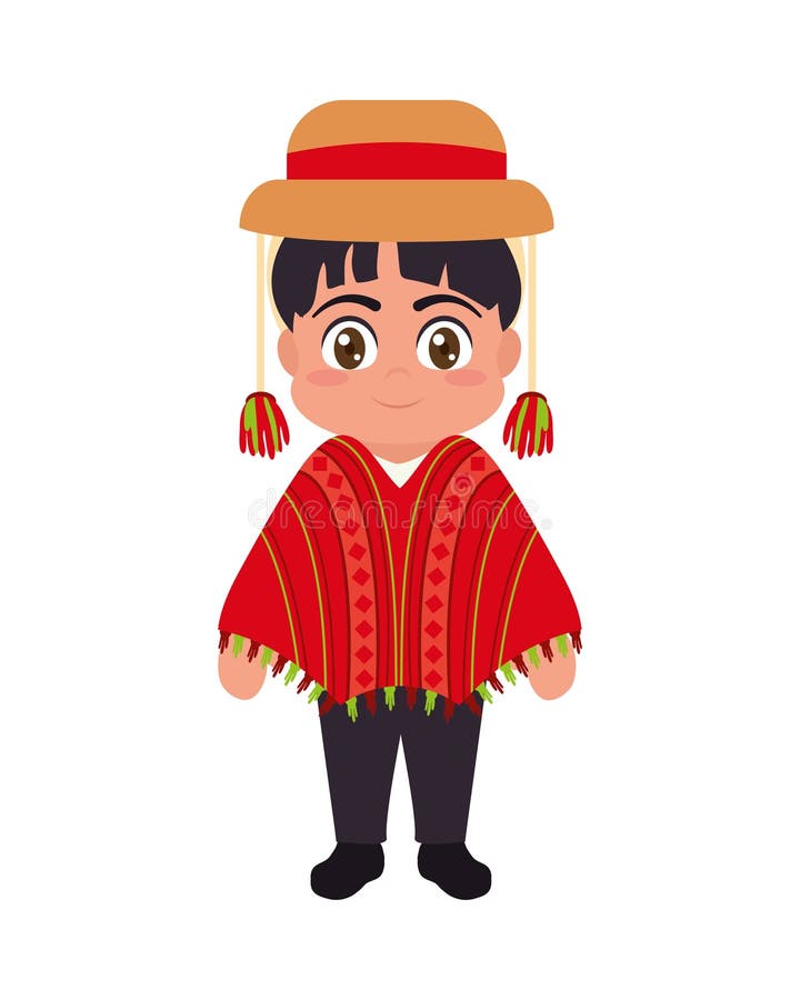 Peruvian man illustration stock illustration. Illustration of folk ...