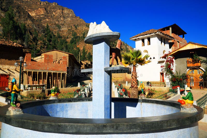 Peruvian mountain village stock image. Image of nature - 28611717