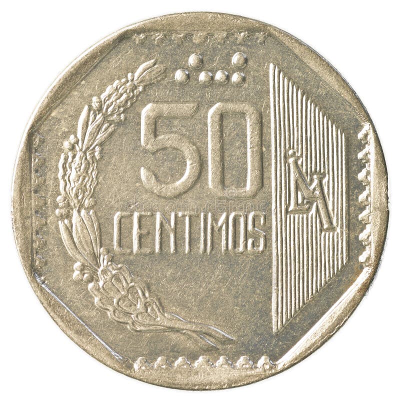 5 Peruvian nuevo sol coin stock photo. Image of payment - 37554062
