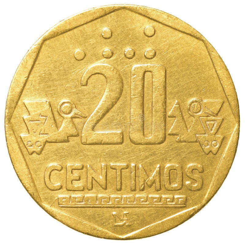 5 Peruvian nuevo sol coin stock photo. Image of payment - 37554062