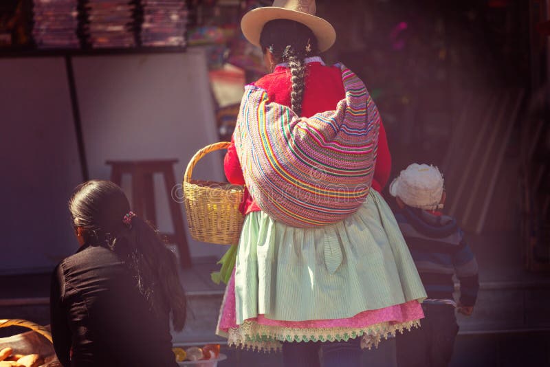 Peruvian people editorial stock photo. Image of road - 100240648