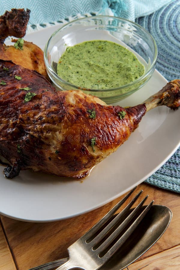 Peruvian Chicken Dinner stock image. Image of peruvian - 226985943