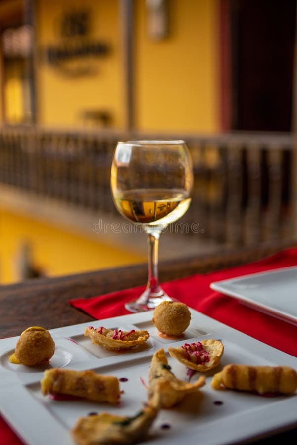 Peruvian Sampler As an Appetizer Stock Photo - Image of sampler, wine ...