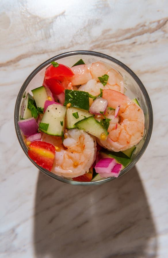 Peruvian Shrimp Ceviche stock image. Image of salsa - 192600635