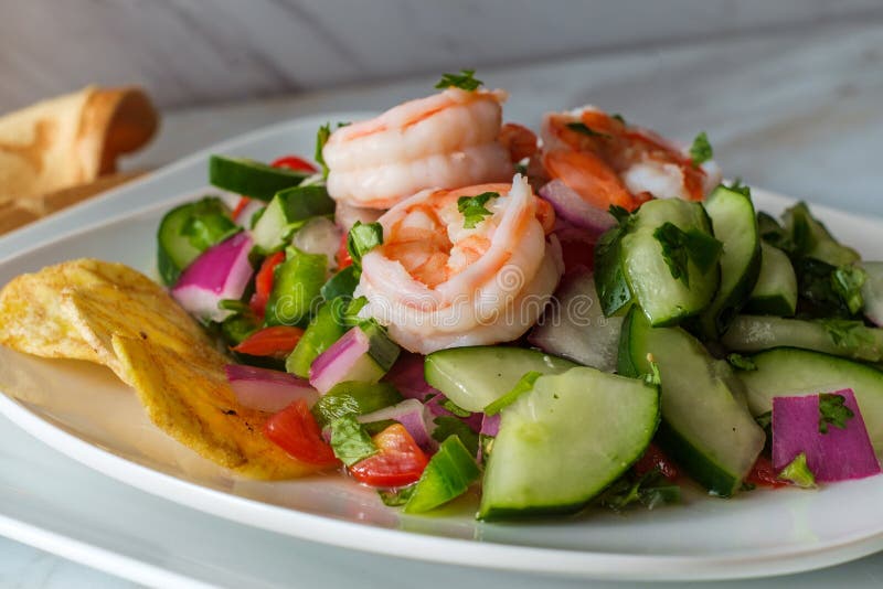 Peruvian Shrimp Ceviche stock photo. Image of diet, salad - 174493738
