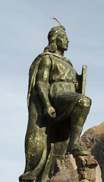 Peruvian statue stock image. Image of civilization, conquest - 1614951