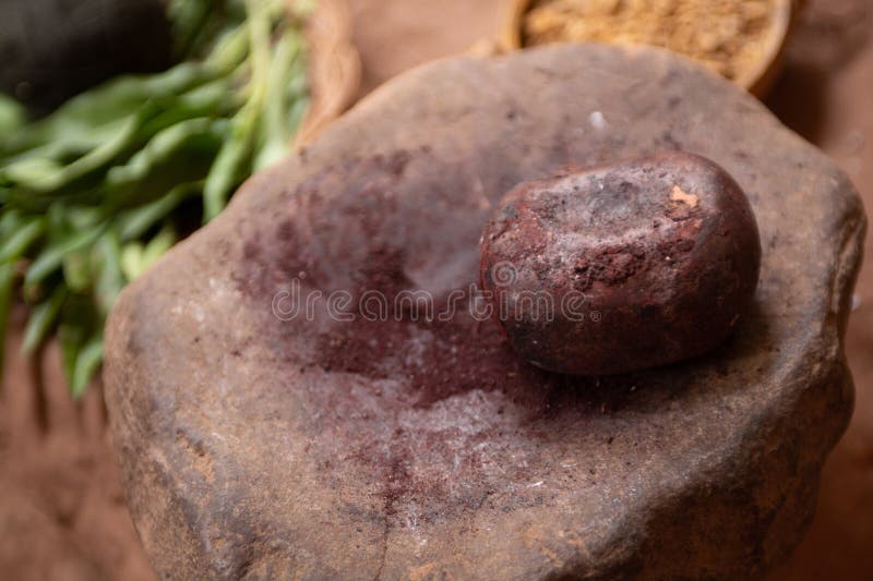 Peruvian Stone Grinder stock image. Image of stone, agriculture - 306087671