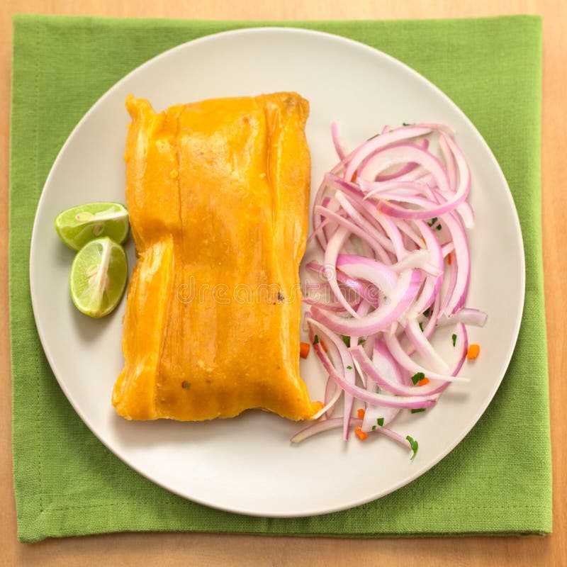 Peruvian Tamale stock image. Image of served, meal, ready - 26506995