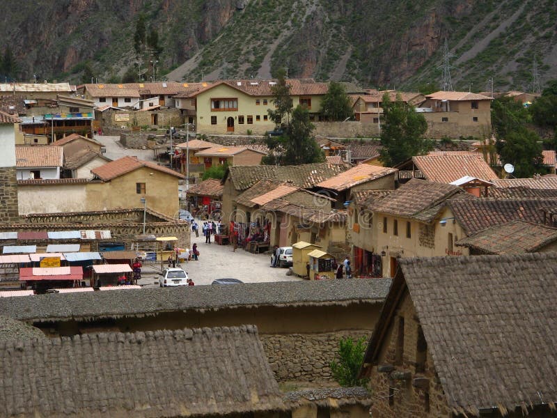 Peruvian Town stock image. Image of country, market, brick - 1771865