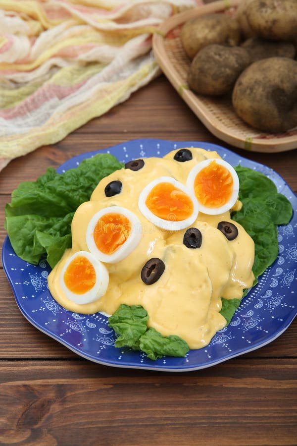 It is a Peruvian Tradition Potato Dish Stock Image - Image of meal ...