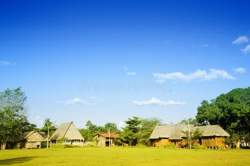Peruvian village stock image. Image of scenic, architecture - 7451183