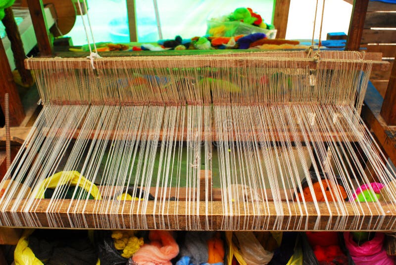 Peruvian,weaves,loom,traditional Handcraft Stock Photo - Image of ...
