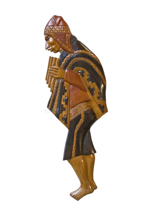 Peruvian Wood Carving of a Man Stock Image - Image of inca, wood: 11657249