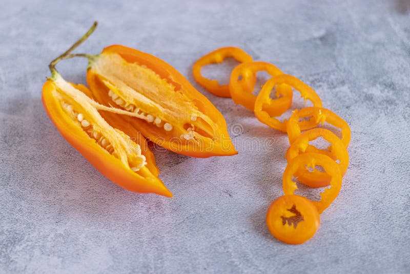 Peruvian yellow pepper. stock image. Image of kitchen - 175647705