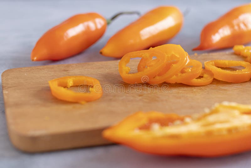 Peruvian Yellow Pepper. Yellow Pepper Used in Peruvian Kitchen Stock ...