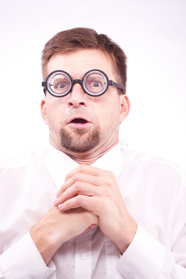 Nerd Looking Teenage Boy with Glasses and Cap, Looking Funny, is Stock ...