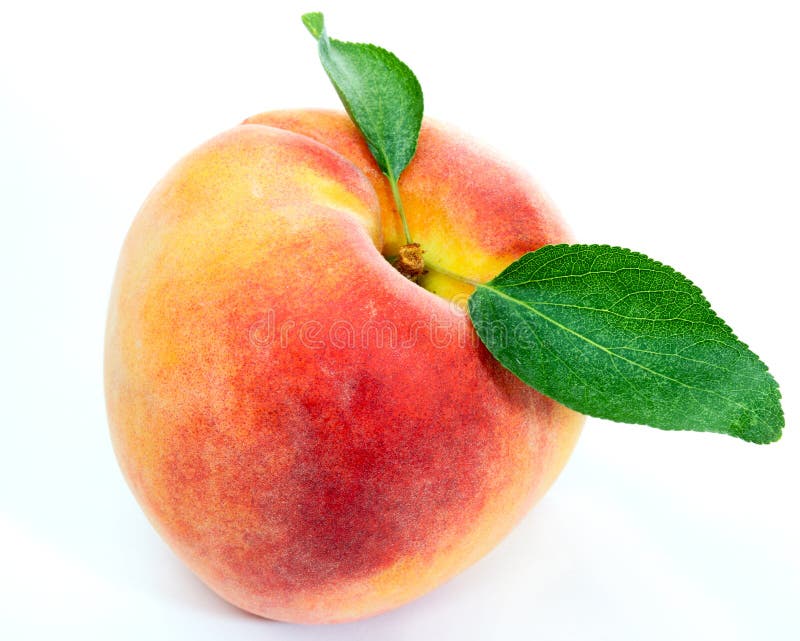 Het Sap Van De Perzik Met Rijpe Perzik Stock Foto - Image of geïsoleerd ...