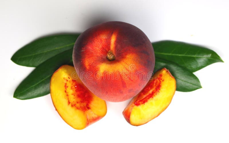 Perzik stock afbeelding. Image of schoonheid, ontbijt - 11461375