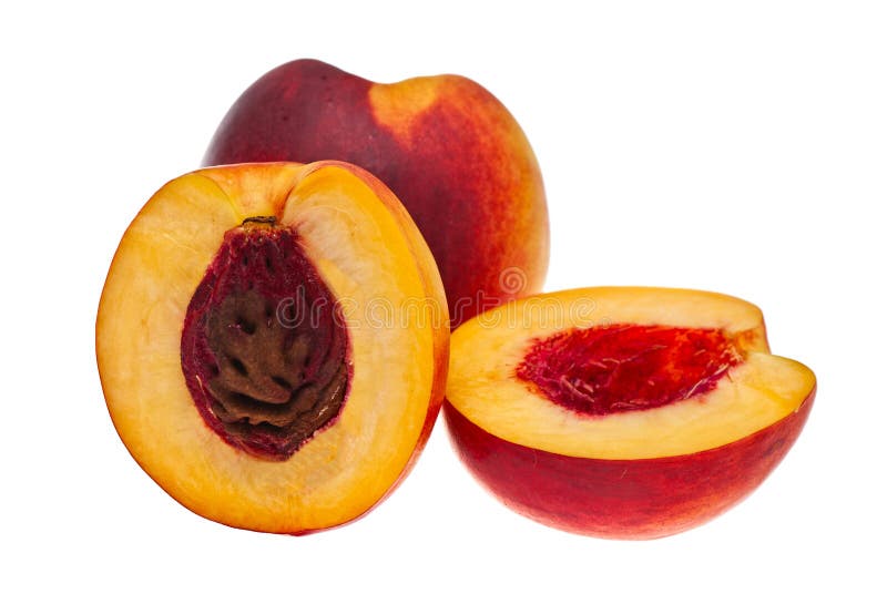 Halve perzik stock afbeelding. Image of vrucht, besnoeiing - 1221167