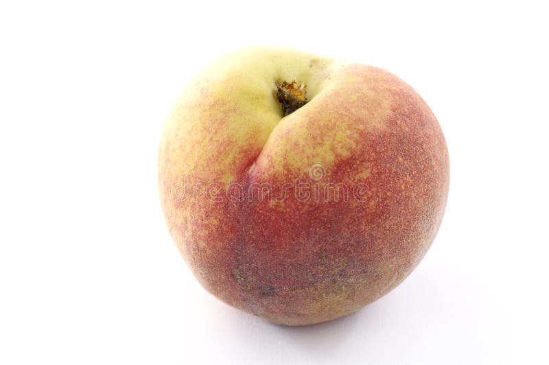Perzik stock afbeelding. Image of naughty, voeding, groen - 7459997