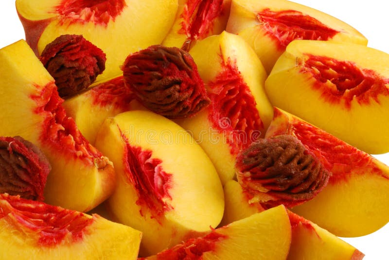 Perzik stock foto. Image of plak, macro, sappig, koken - 3270514