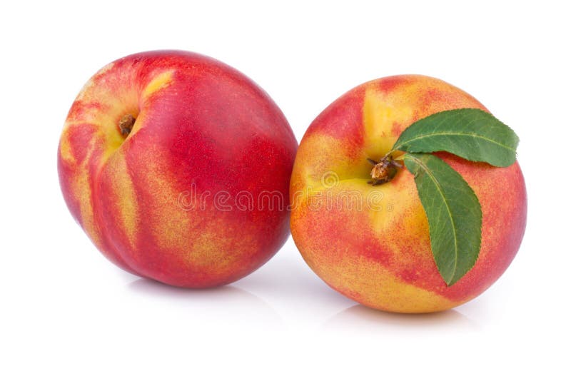 Nectarine of Perzik in Dichte Omhooggaand Stock Foto - Image of gebak ...