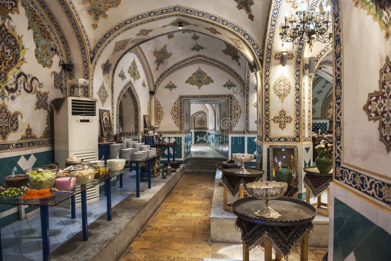 Perzisch Restaurant stock foto. Image of decoratie, azië - 65011664