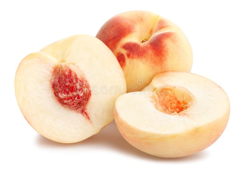 Pesca bianca fotografia stock. Immagine di antiossidante - 123566632