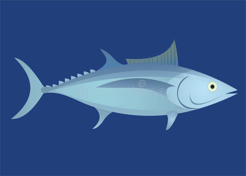 Atún De Albacora Que Toma El Cebo Ilustración del Vector - Ilustración ...