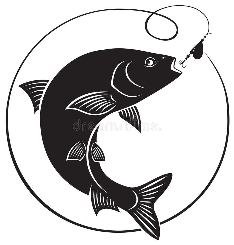 Pescado chub incluido. ilustración del vector. Ilustración de pesca ...