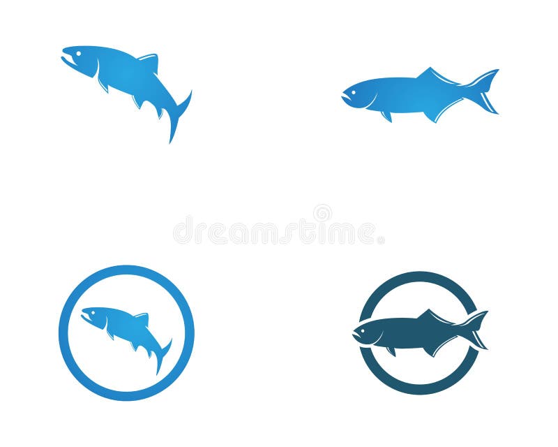 Pesce Logo Template Simbolo Creativo Di Vettore Del Club Di Pesca O ...