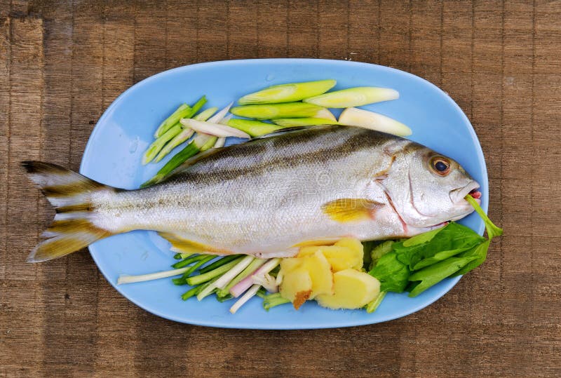 Pesce nel piatto fotografia stock. Immagine di ingorgo - 23252568