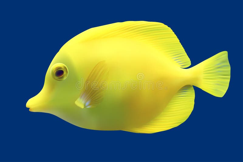 Pesce Tropicale Giallo CENPEK 3 Pezzi Artificiali In Silicone