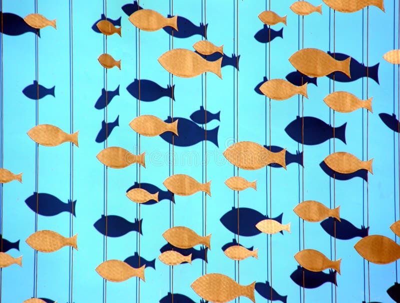 Pesci Stilizzati Insieme Del Pesce Di Mare Astratto Fumetto ...