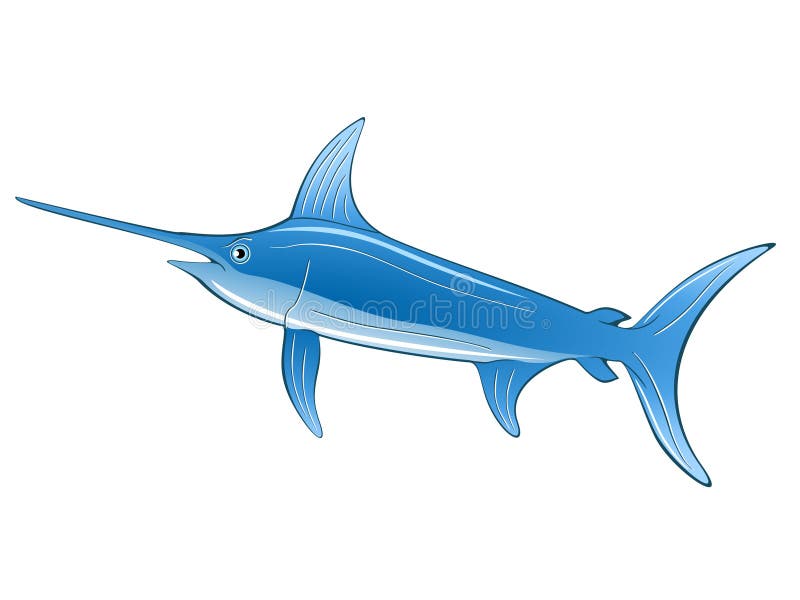 Pesci spada illustrazione vettoriale. Illustrazione di grafico - 22373792