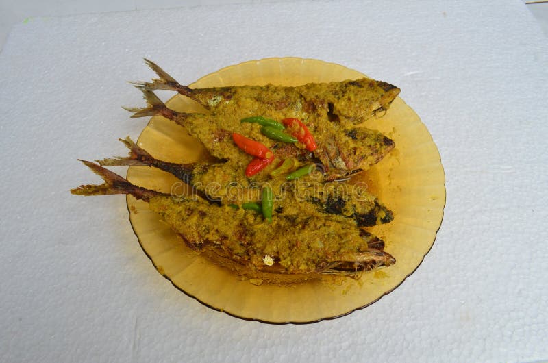 Pesmol Ikan or Fried Fish Spaicy from Indonesia Stock Photo - Image of ...