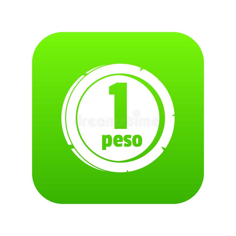 Peso Icon in Different Style Vector Illustration. Two Colored and Black ...