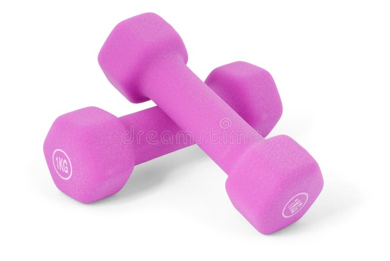 Pesos Cor-de-rosa (trajeto De Grampeamento) Imagem de Stock - Imagem de ...