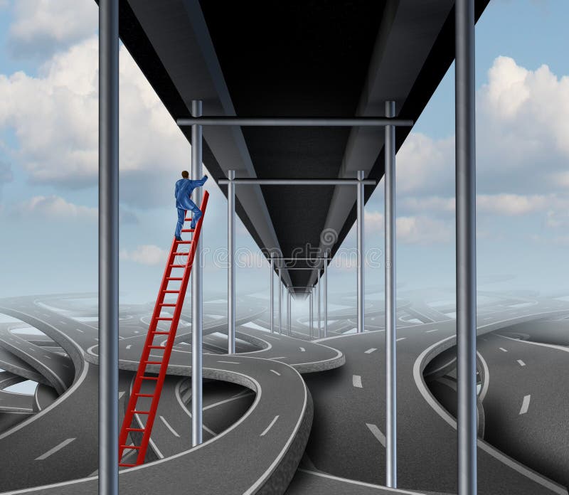 Uma pessoa bem sucedida ilustração do vetor. Ilustração de pessoa ...