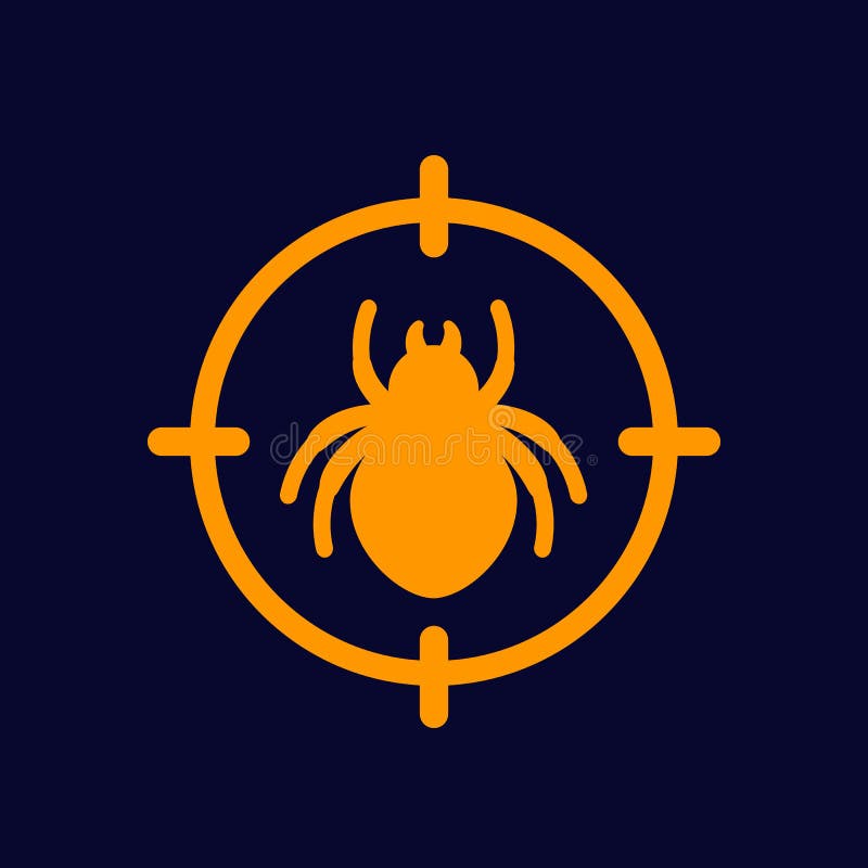 Pest Control Icon with a Borer Bug Stock Vector - Illustration of ...