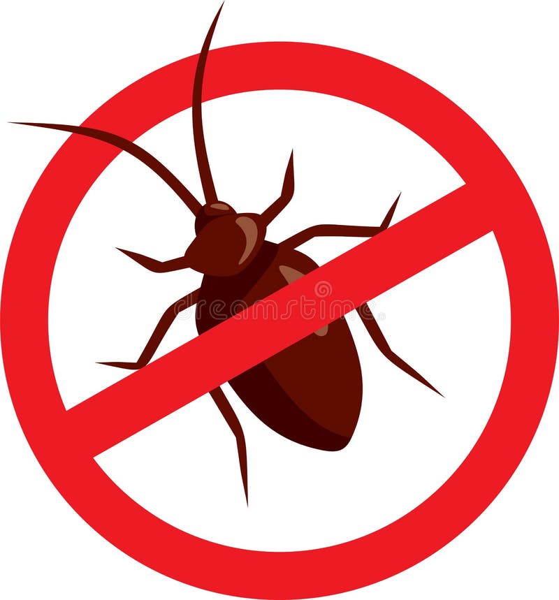 No Cockroach Vector Sign for Pest Control Services Stock Vector ...