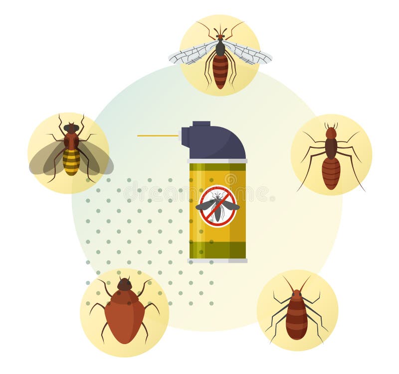 Pest Control - Insect Repellent Illustration Stock Illustration ...