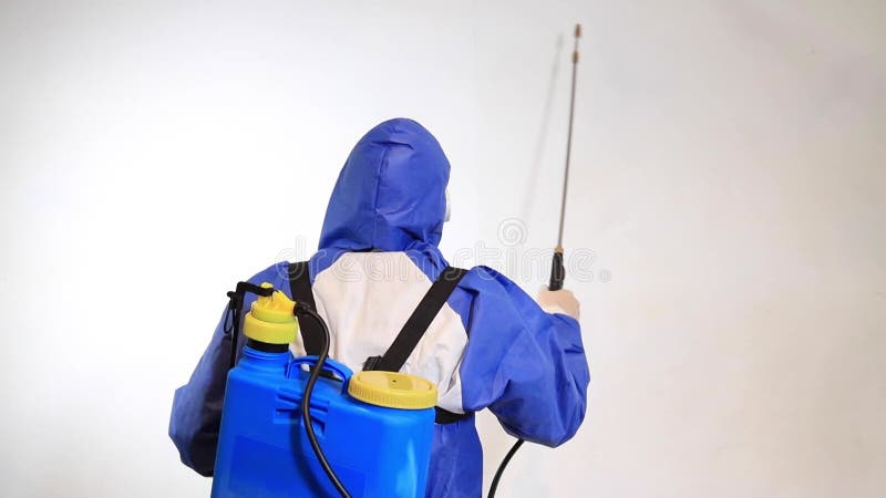 Pest Control Protective Equipment, Ready To Disinfect on White ...