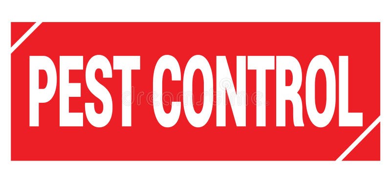 PEST CONTROL Text Written on Red Stamp Sign Stock Illustration ...