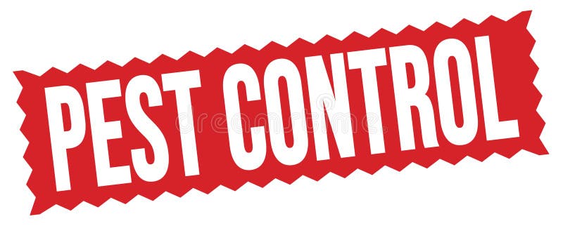 PEST CONTROL Text Written on Red Stamp Sign Stock Illustration ...