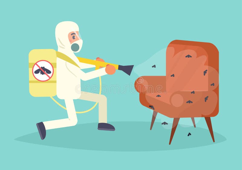 Pest Control Vector. Cartoon Stock Vector - Illustration of ...