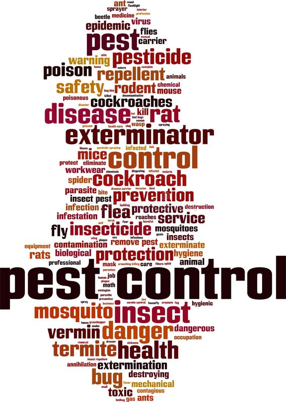Pest control word cloud stock vector. Illustration of protection ...